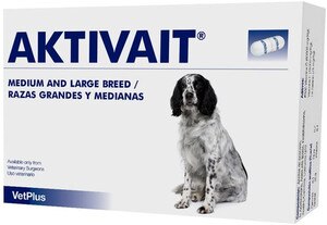 Aktivait Ageing Supplement for Medium & Large Dogs - 60 Pack