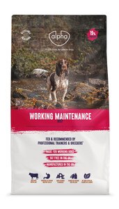 Alpha Working Maintenance Dog Food 15kg available for Free Delivery at ...
