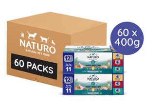 Naturo Adult Variety 60 Pack |Free Shipping at Petshop.co.uk